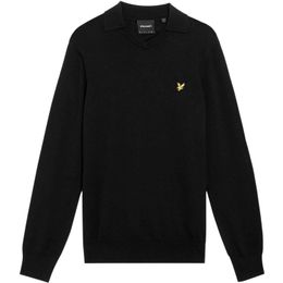 Lyle & Scott Lyle & Scott - Pullover f&uuml;r Herren, Mit Kragen (Samtschwarz)