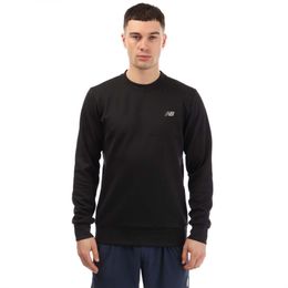 New Balance - Sweatshirt f&uuml;r Herren, Rundhalsausschnitt, Athletisch (Schwarz)
