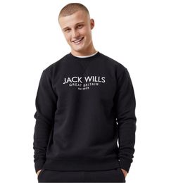 Jack Wills - "Belvue" Sweatshirt f&uuml;r Herren (Schwarz)