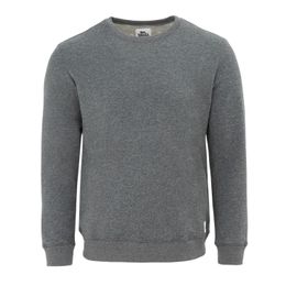 Lonsdale - Sweatshirt f&uuml;r Herren, Rundhalsausschnitt, Regul&auml;r, Lang&auml;rmlig (Dunkelgrau Marl)