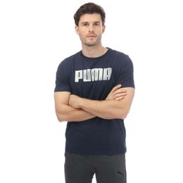 Puma - "Sportstyle" T-Shirt f&uuml;r Herren, Baumwollmischung (Marine)