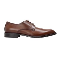 BOSS - "Derrek Derb Buplt" Schn&uuml;rschuhe f&uuml;r Herren, Leder (Mittelbraun)