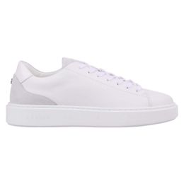 Lavair - "Luna" Logo Sneaker f&uuml;r Herren, Leder (Wei&szlig;/Grau)