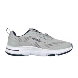 Slazenger - "Curve Support" Sneaker f&uuml;r Herren, Netzmaterial (Grau/Wei&szlig;)