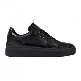 Cruyff - "Endorsed" Sneaker f&uuml;r Herren, Leder, Flach (Schwarz)