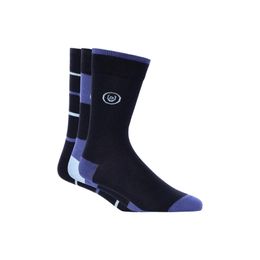 Duck and Cover - "Raphous" Socken f&uuml;r Herren(3er-Pack) (Schwarz/Blau)