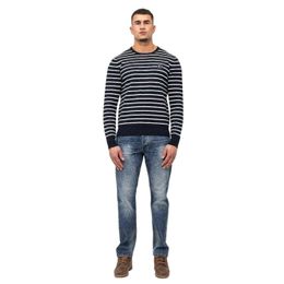 Marshall Artist - Pullover Top f&uuml;r Herren, Rippenstrick (Marine)