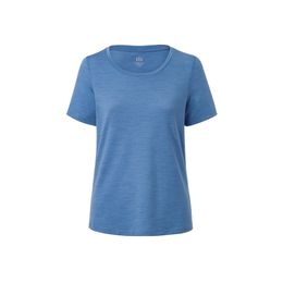 Tchibo - Funktionsshirt mit Wolle - Damen - Gr. S - blau