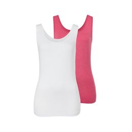 Tchibo - 2 Hemdchen - Damen - Gr. XXL - wei&szlig;