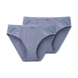 Tchibo - 2 Slips - Damen - Gr. L - lila