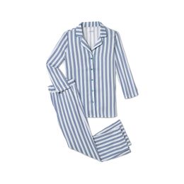 Tchibo - Pyjama - Damen - Gr. 40 - wei&szlig;/gestreift