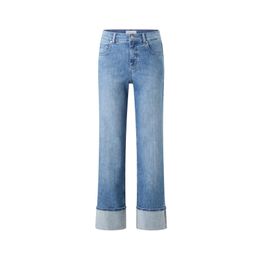 Angels Jeans &raquo;Lara&laquo; Straight Fit Turn Up - Damen - Gr. 44 - blau