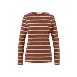 Tchibo - Gestreiftes Langarmshirt - Damen - Gr. M - wei&szlig;/gestreift