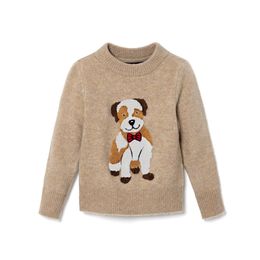 Tchibo - Kleinkind-Strickpullover mit Applikation - Kinder - Gr. 122/128 - beige