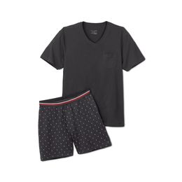 Tchibo - Shorty-Pyjama - Herren - Gr. XXL - dunkelgrau/print