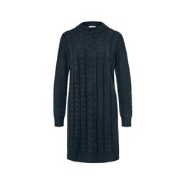 Tchibo - Strickkleid mit Zopfmuster - Damen - Gr. M - dunkelblau