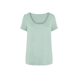 Tchibo - Gestreiftes T-Shirt - Gr. L - silber/gestreift