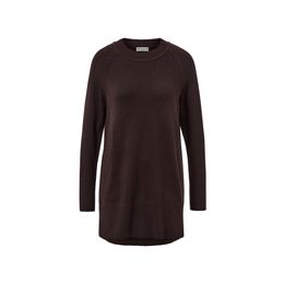 Tchibo - Langer Strickpullover - Damen - Gr. L - dunkelbraun