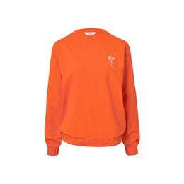 Tchibo - Sweatshirt mit Stickerei - Damen - Gr. S - orange