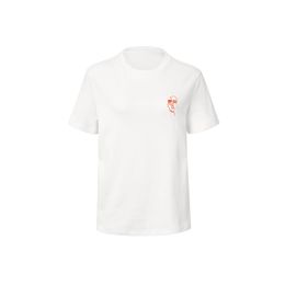 Tchibo - T-Shirt mit Stickerei - Damen - Gr. XS - creme