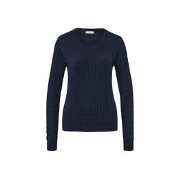 Tchibo - Zopfstrickpullover - Damen - Gr. M - dunkelblau