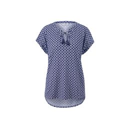 Tchibo - Bedrucktes Tunikashirt - Damen - Gr. L - dunkelblau/print