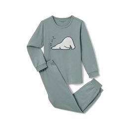 Tchibo - Kinder-Pyjama - Kinder - Gr. 98/104 - creme