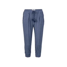Tchibo - Bedruckte Jerseyhose - Damen - Gr. L - dunkelblau/print