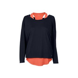 Tchibo - 2-in-1-Sportshirt - Damen - Gr. M - dunkelblau