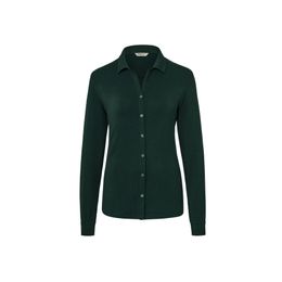Tchibo - Blusenshirt mit Knopfleiste - Damen - Gr. S - dunkelgr&uuml;n