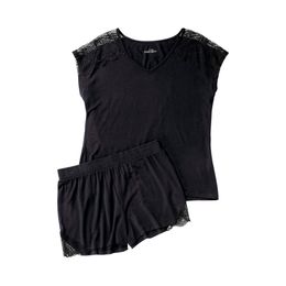Tchibo - Shorty-Pyjama - Damen - Gr. XL - schwarz