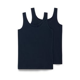 Tchibo - 2 Hemdchen - Damen - Gr. XL - dunkelblau