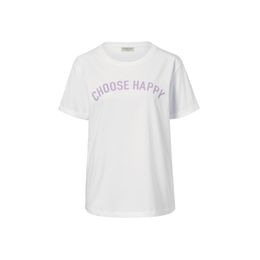 Tchibo - T-Shirt aus Bio-Baumwolle - Damen - Gr. M - lila/print