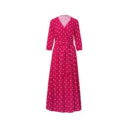 Tchibo - Gepunktetes Kleid in Wickeloptik - Damen - Gr. 38 - wei&szlig;/gepunktet