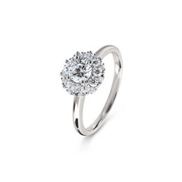 Tchibo - 925 Silber Ring &raquo;Solit&auml;r&laquo; - Damen - Gr. 18 - silber