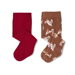 Tchibo - 2 Paar Baby-Strumpfhosen - Baby - Gr. 50/56 - rot