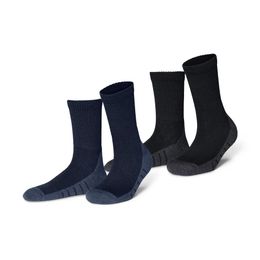 Tchibo - 2 Paar Outdoorsocken - Unisex - Gr. 43-46 - dunkelblau