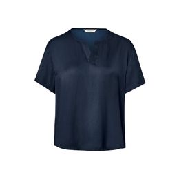 Tchibo - Satin-Tunikabluse - Damen - Gr. 38 - dunkelblau