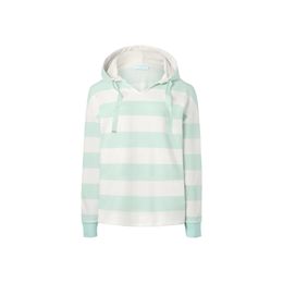 Tchibo - Gestreiftes Kapuzen-Sweatshirt - Damen - Gr. S - wei&szlig;/gestreift
