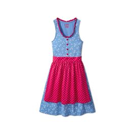 Tchibo - Jersey-Dirndl - M&auml;dchen - Gr. 98/104 - hellblau/print