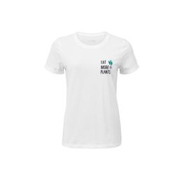 Tchibo - Statement-Shirt - Damen - Gr. S - wei&szlig;/print