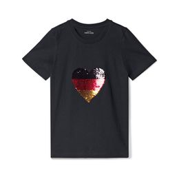 Tchibo - Kinder-T-Shirt mit Wendepailletten - Kinder - Gr. 158/164 - schwarz