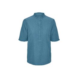 Tchibo - Bluse in Crinkle-Optik - Damen - Gr. 46 - blau