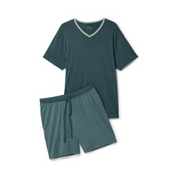 Tchibo - Shorty-Pyjama-Set - Herren - Gr. XL - petrol
