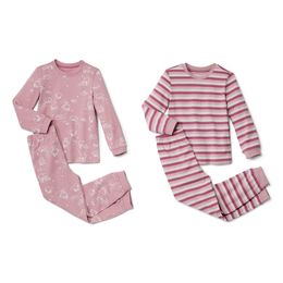Tchibo - 2 Kinder-Pyjamas - Kinder - Gr. 134/140 - creme/print