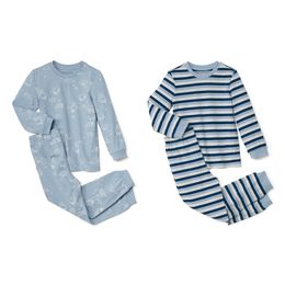 Tchibo - 2 Kinder-Pyjamas - Kinder - Gr. 98/104 - creme/print