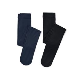Tchibo - 2 Kinder-Nylon-Strumpfhosen - M&auml;dchen - Gr. 122/128 - dunkelblau