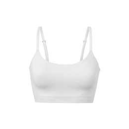 Tchibo - Seamless-Bustier mit Spitze - Damen - Gr. S - wei&szlig;