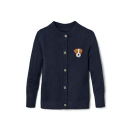 Tchibo - Kleinkinder-Strickjacke - M&auml;dchen - Gr. 98/104 - dunkelblau