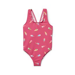 Tchibo - Kinder-Badeanzug - M&auml;dchen - Gr. 110/116 - pink/print